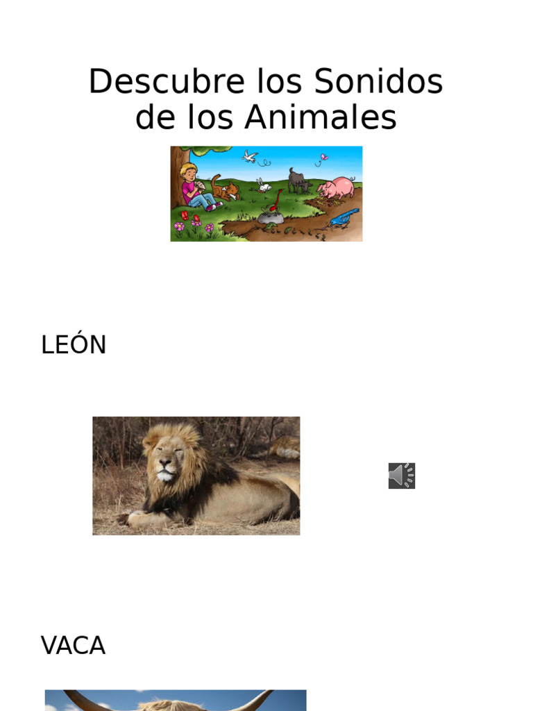 Descubre Los Sonidos de Los Animales. | PDF | Bebidas alcohólicas
