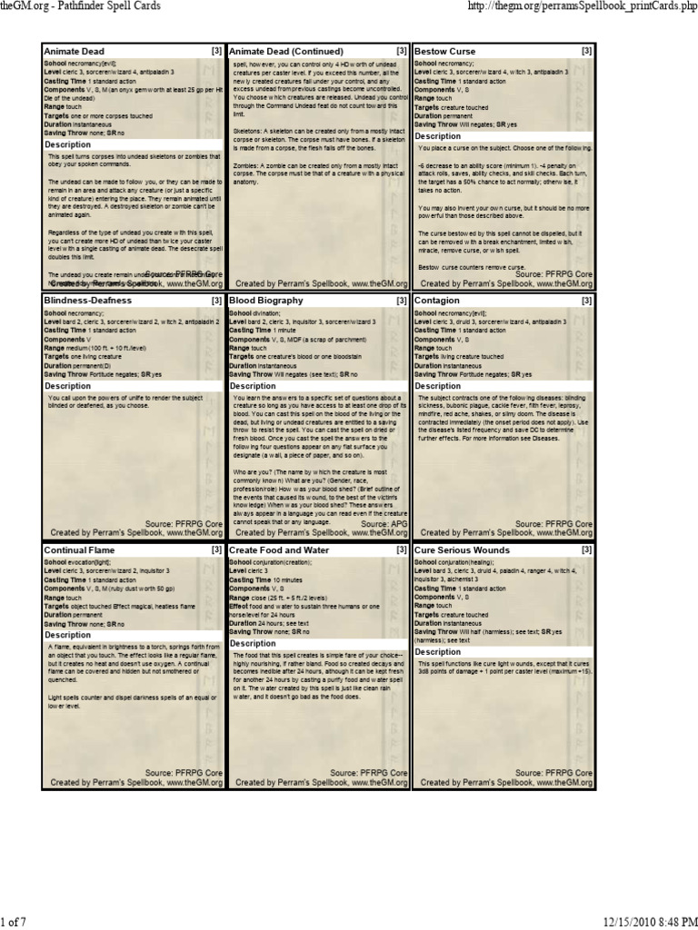 Oracle spell level 3 | PDF