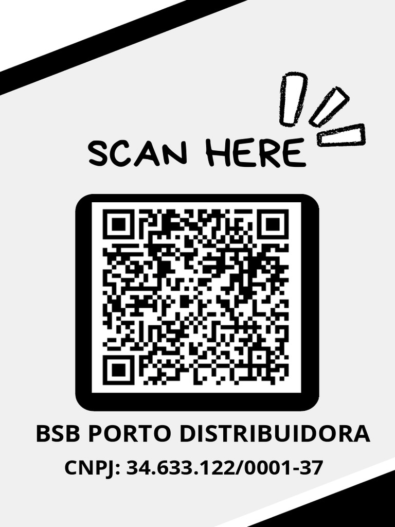 Black and Blue Simple QR Code Document PDF | PDF
