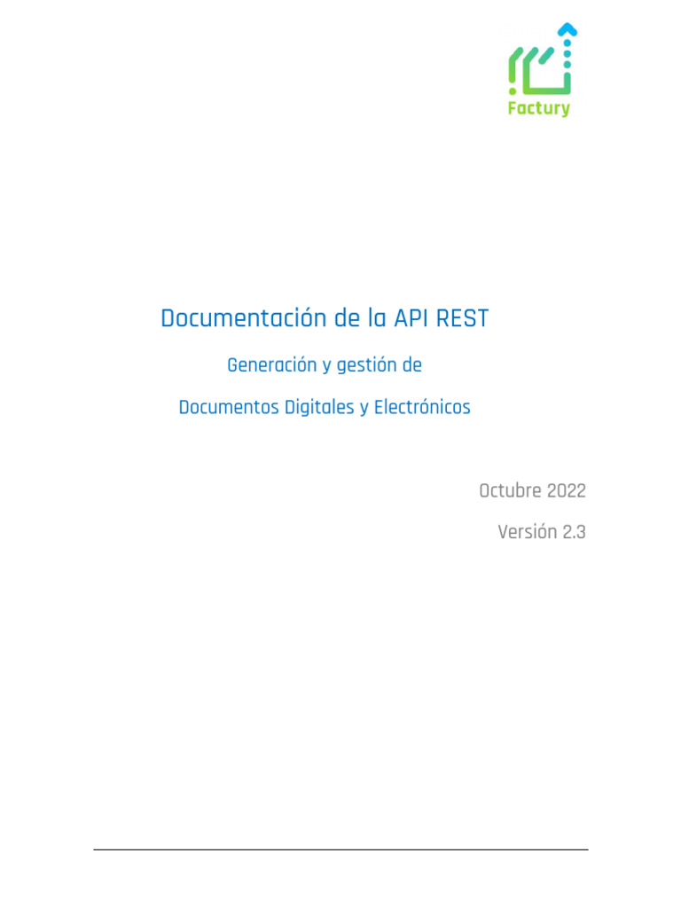 API Factury v2.3 | PDF | Json | Xml