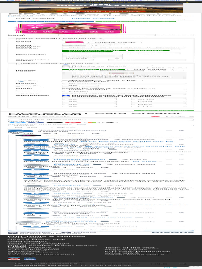FIFA 24 FUT Card Creator FifaRosters | PDF | Association Football