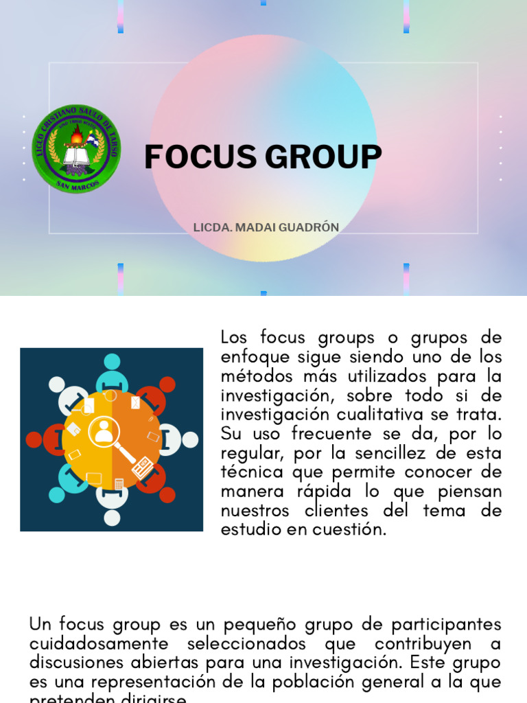 Guía Práctica sobre Focus Groups | PDF | Grupo de enfoque | Comunicación humana