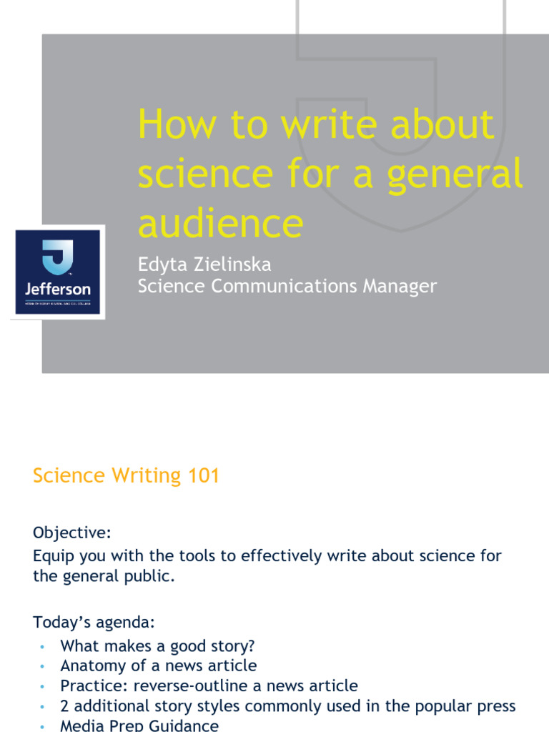 2020 Writing For Gen Audience Sci Comms | PDF | Mdma | Preterm Birth