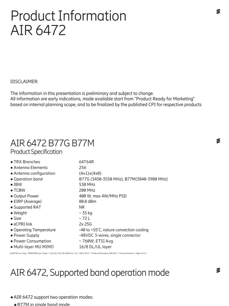 Product Information AIR 6472 | PDF | Electronic Engineering ...