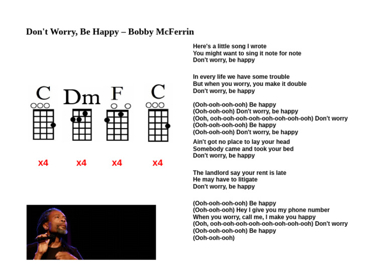 Don't Worry Be Happy (Uke) | PDF