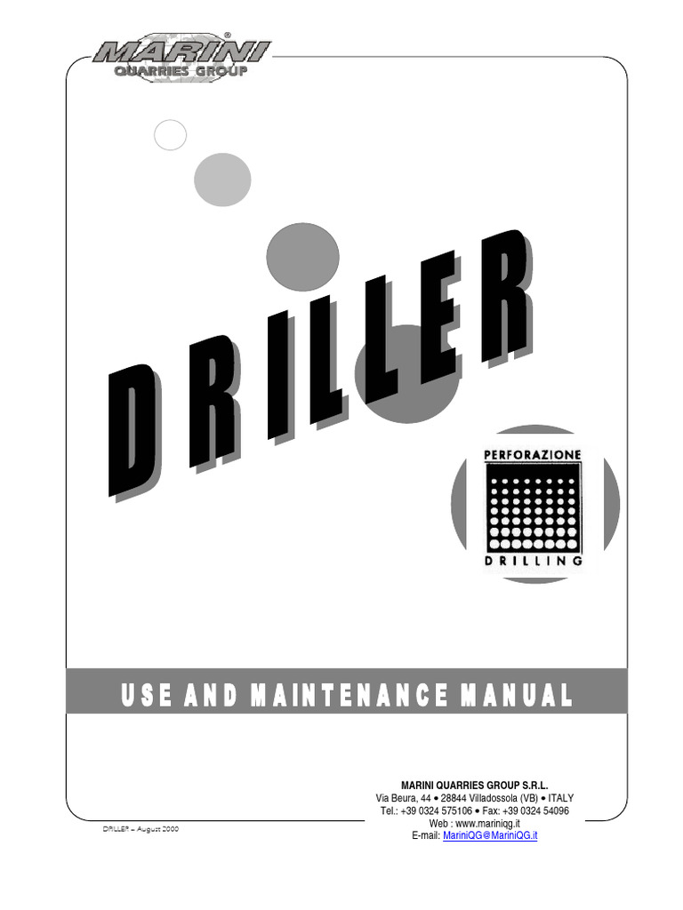 Driller - Manuale ing | PDF | Drill | Screw