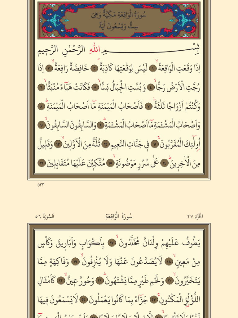 56 Vakia-Suresi | PDF