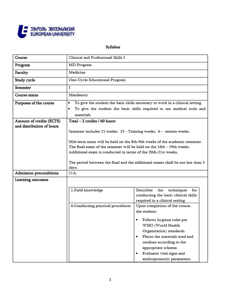 Clinical and Professional Skills I | PDF | Plagiarism | Injection ...