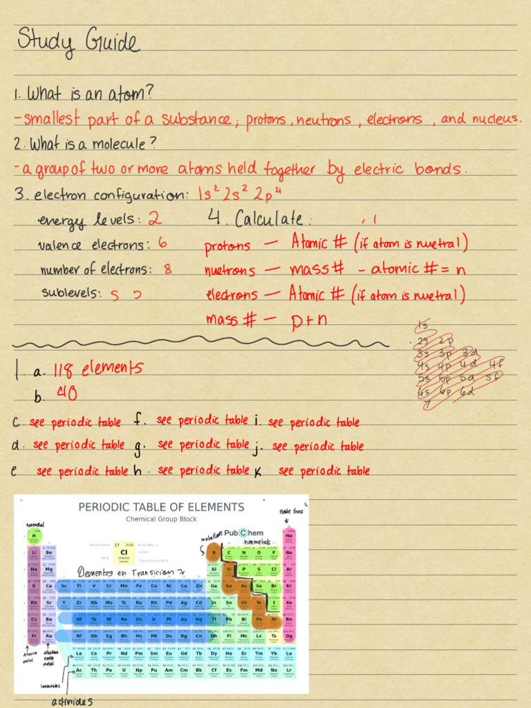 Study Guide Exam 3 | PDF | Ion | Atoms