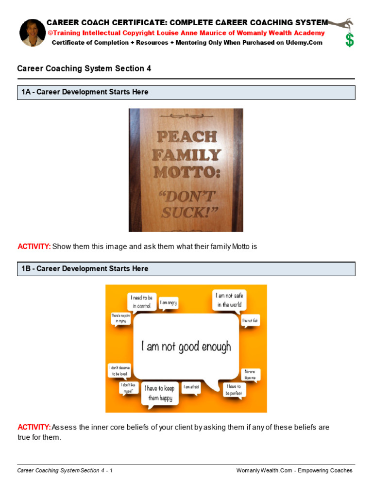 4 Coaching Guide | PDF | Career & Growth | Business
