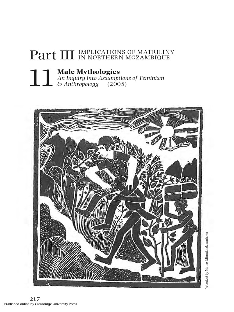 Male Mythologies in Matriliny Analysis | PDF | Kinship | Feminism