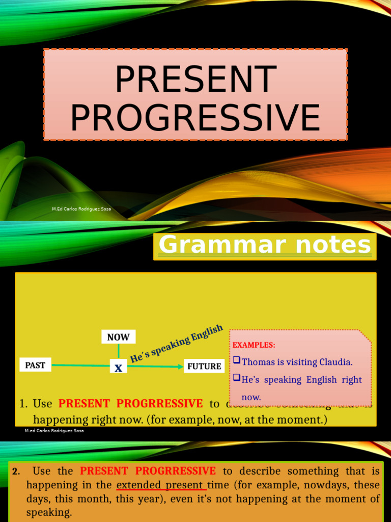 present-progressive-grammar-guides_123324 | PDF | English Language ...