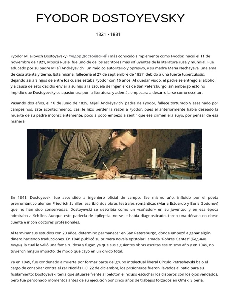 Fyodor | PDF | Clásicos