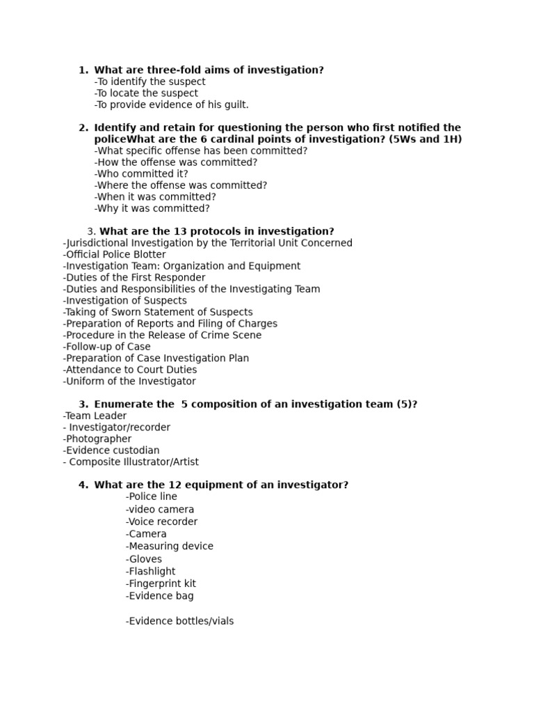 Module 7 Enumeration | PDF | Crime Scene | Witness