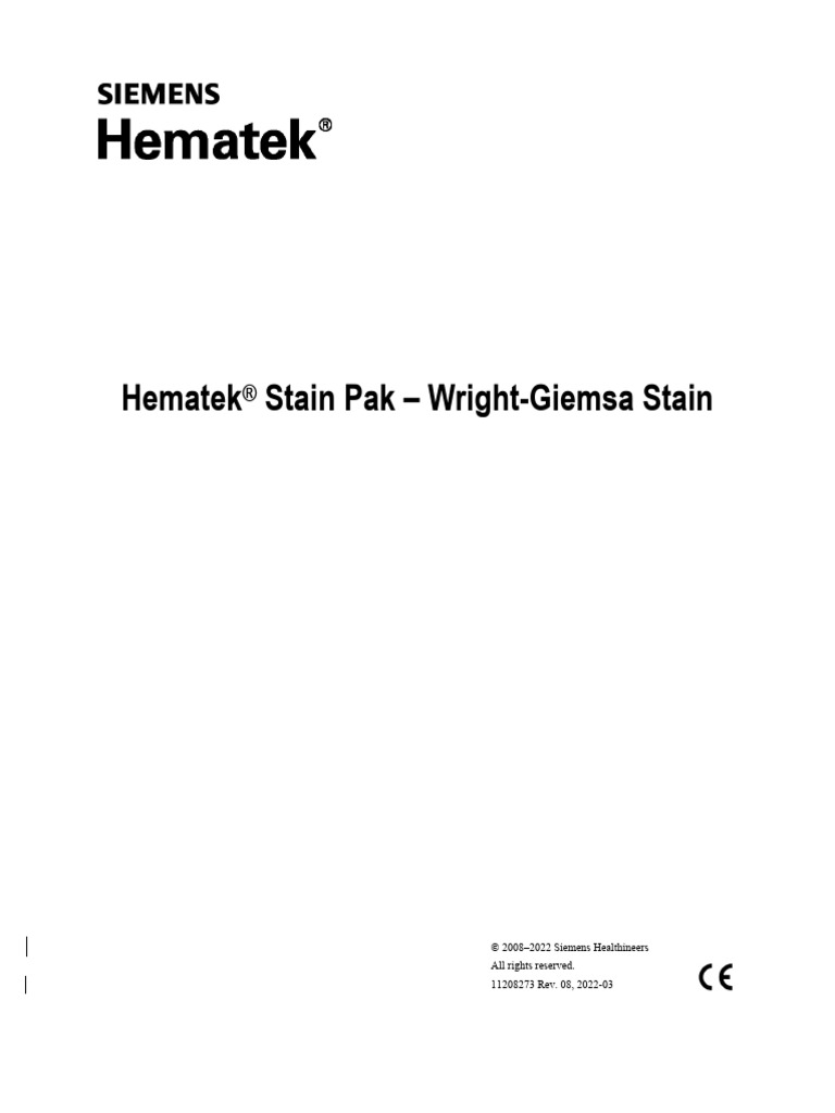 Wright-Giemsa Stain Pak - Hematek Systems and ADVIA S60 - Rev 08 DXDCM ...