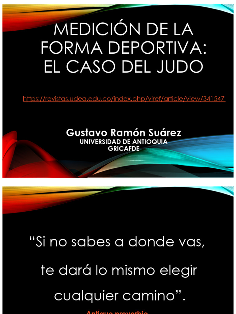 Medición de la Forma Deportiva en Judo | PDF | Medición | Judo