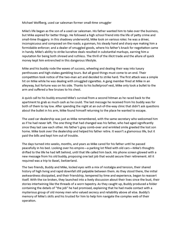 Michael Wolfberg VTM | PDF