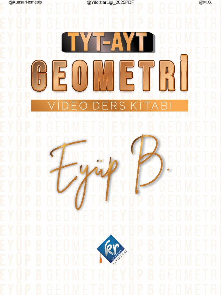 Tyt-Ayt - Geometri̇ VDK - Eyüp B 2025 - 241102 - 175950 | PDF