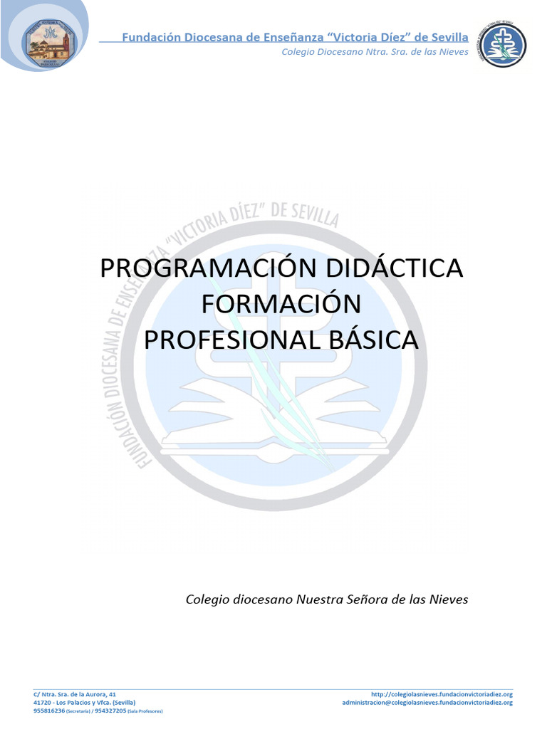 Programación Didáctica FP Básica Sevilla | PDF | Evaluación | Aprendizaje