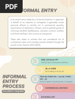 Processing of Informal Import Entry Declaration | PDF | Cargo | Invoice