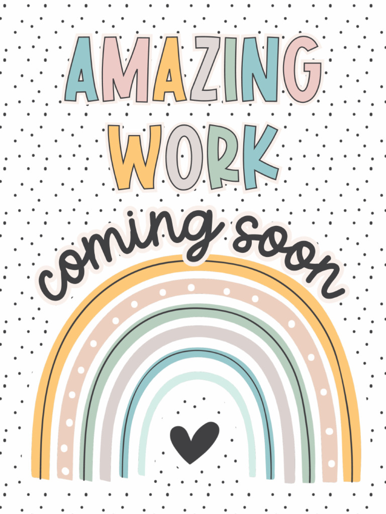 Calm Rainbow Amazing Work | PDF