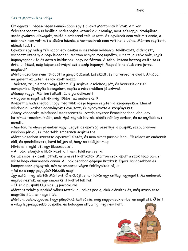Szent Márton Legendája | PDF