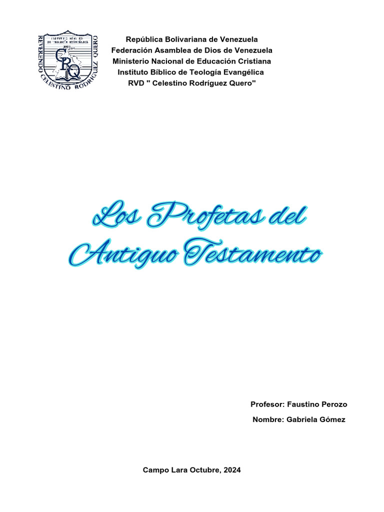 Los Profetas - 20241026 - 155325 - 0000 | PDF | Elijah | Profeta