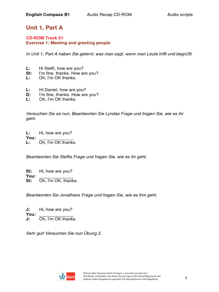 Compass B1 Recap AS | PDF | Home