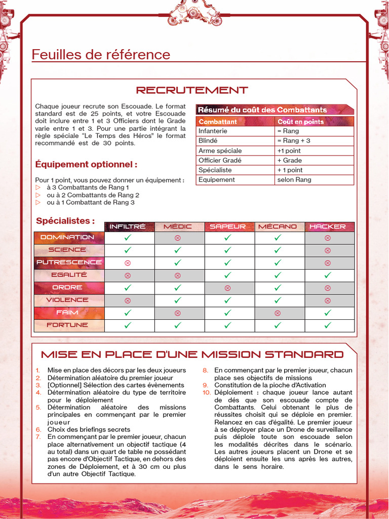 Guide de Recrutement et Missions de Jeu | PDF | Militaire