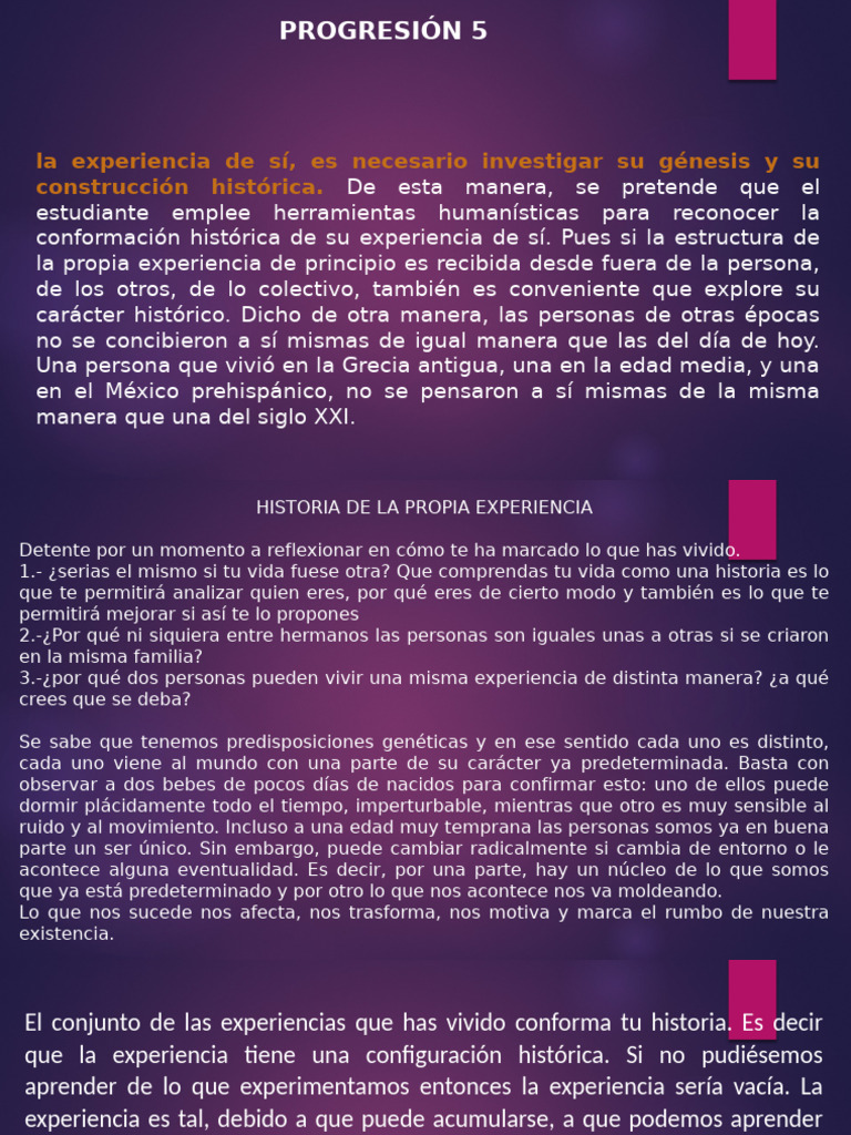 Presentación Progresión 5 | PDF | Empirismo | Conocimiento