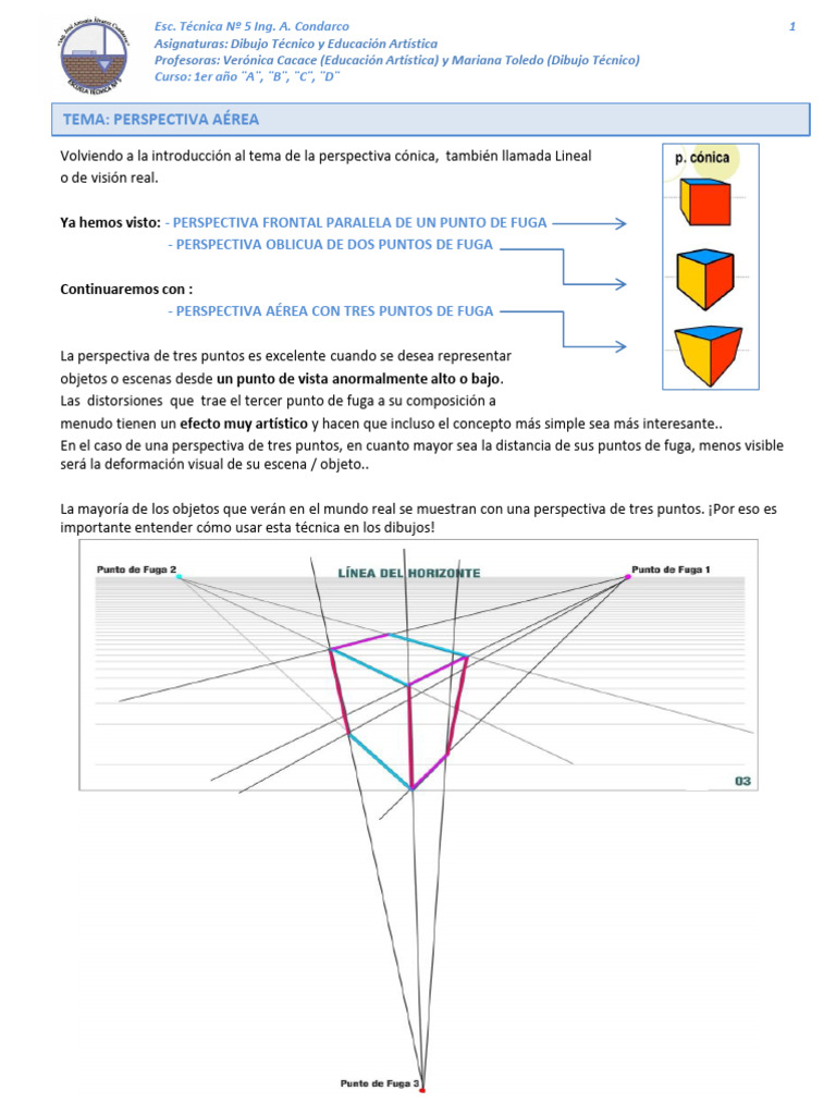 Perspectiva Aérea en Dibujo Técnico | PDF | Perspectiva (Gráfica) | Dibujo