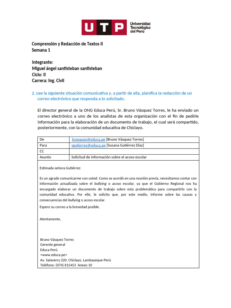 Esquema de produccion correo electronic_semana 1 (1) | PDF Esquema de produccion correo electronic_semana 1 (1) | PDF