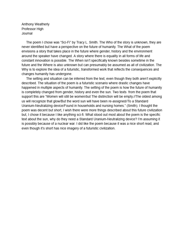 Poetry Example | PDF