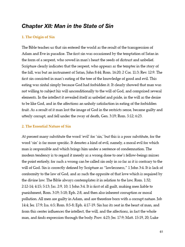 Understanding the Nature of Sin | PDF | Original Sin | Sin