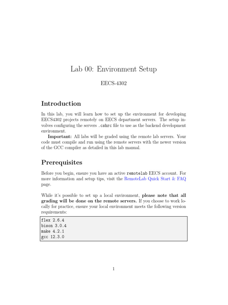 EECS4302 Environment Setup v2 | PDF