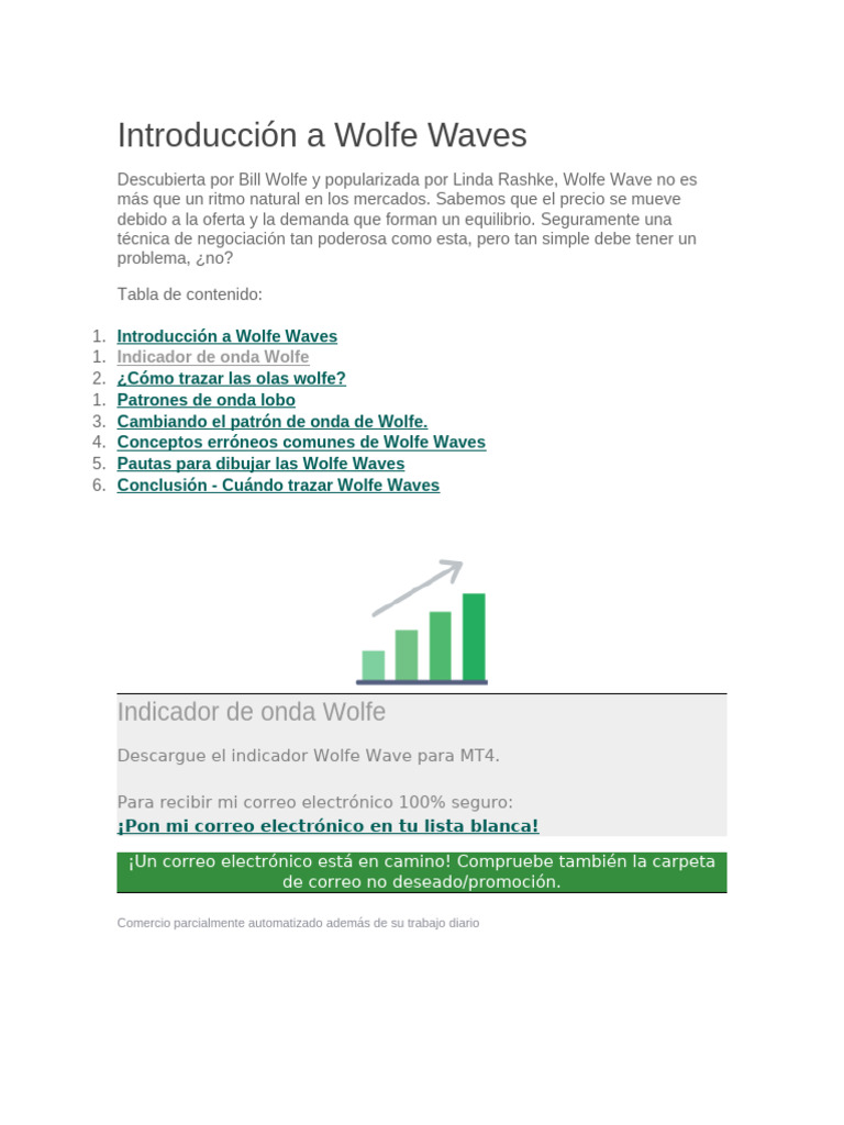 Introducción A Wolfe Waves 2 | PDF | Olas