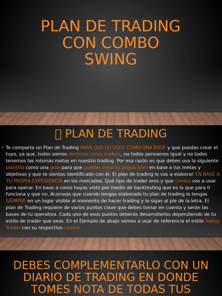 Plan de Trading Con Combo Swing | PDF | Comerciante (Finanzas ...