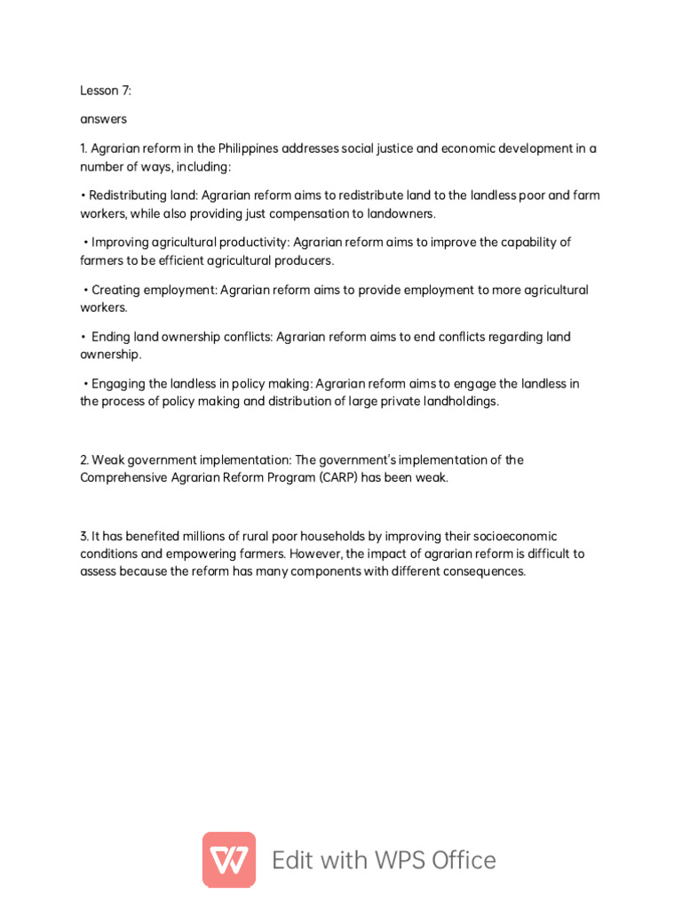 Lesson 7 - WPS Office | PDF | Social Science