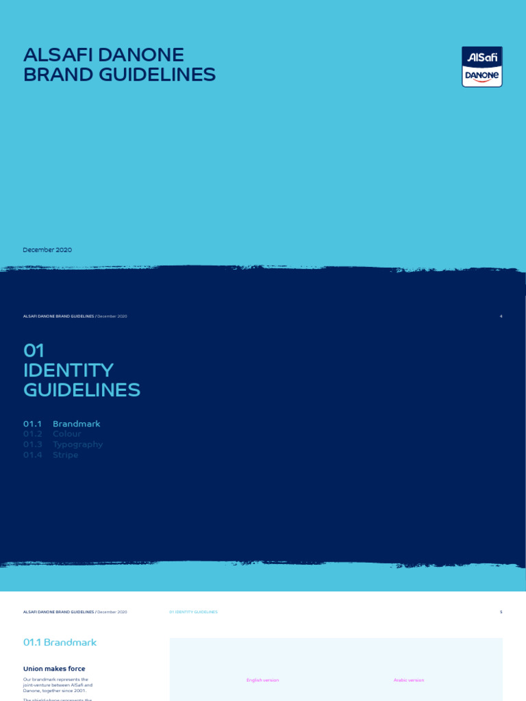 AlSafi Danone Brand Guidelines | PDF | Typefaces | Nutrition Facts Label