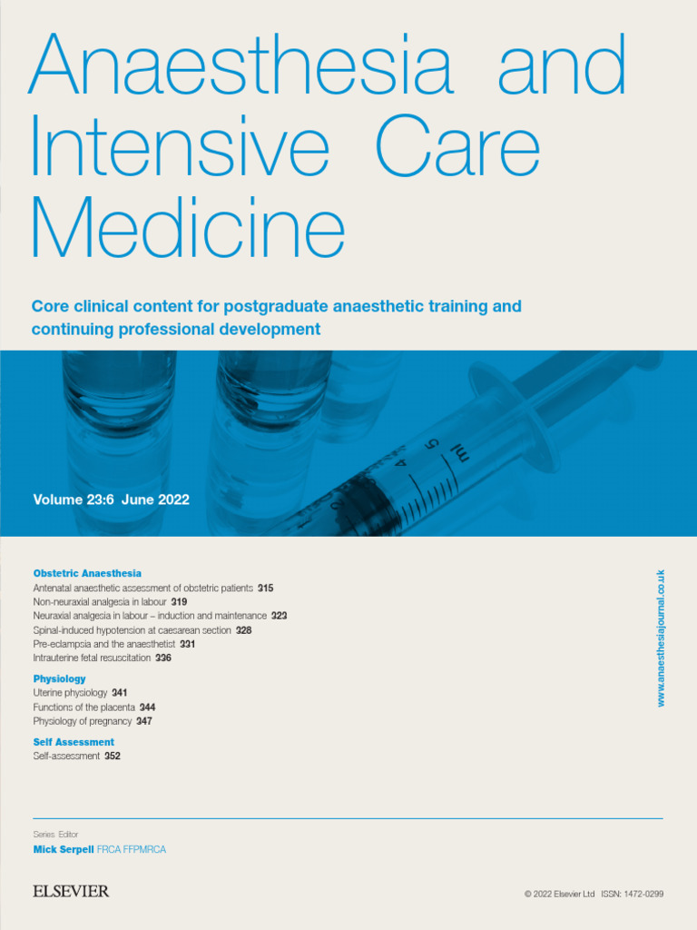 Obstetric Anaesthesia Training Guide | PDF