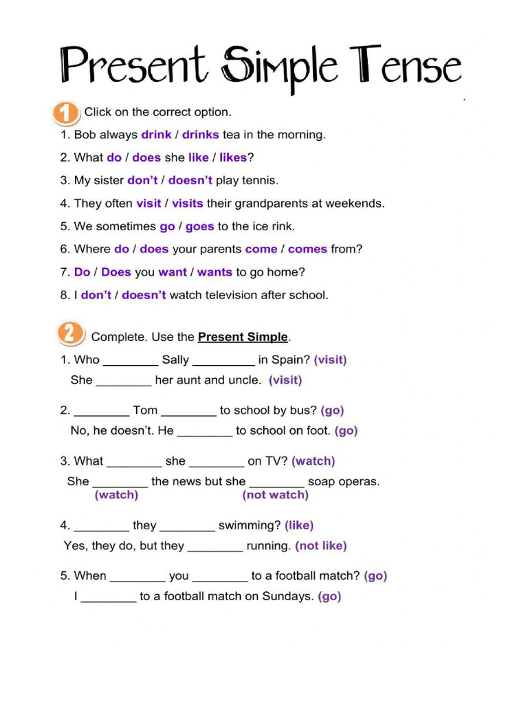 Presentsimple 2024 | PDF