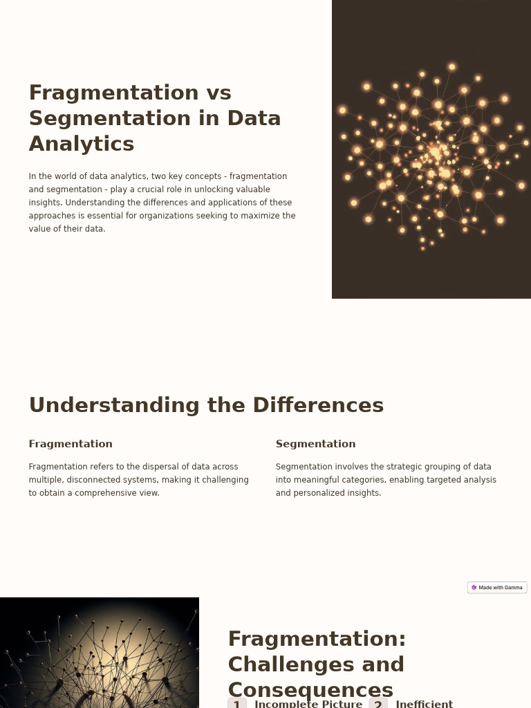 Fragmentation Vs Segmentation in Data Analytics | PDF | Market Segmentation | Analytics