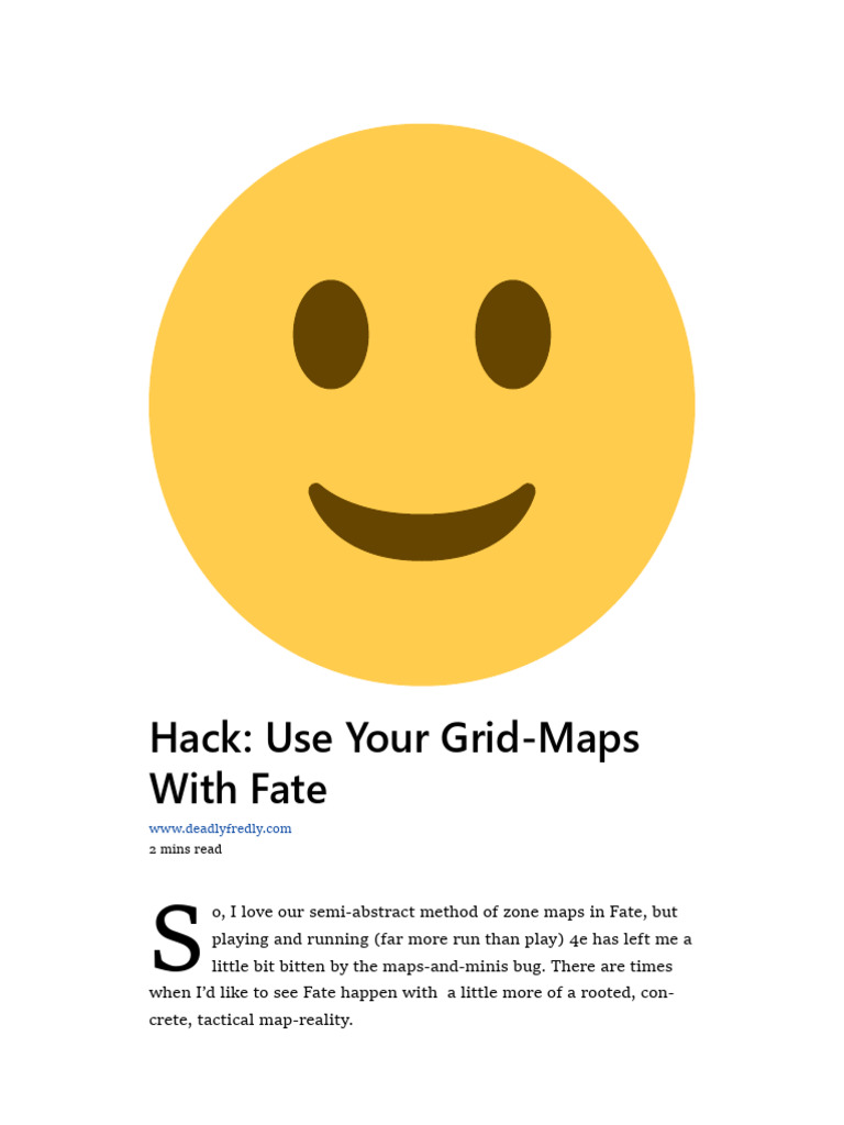 Grid maps and Fate | PDF