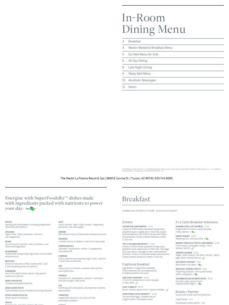 1TUSWI IRD Menu 2018 | PDF | Salad | Pancake