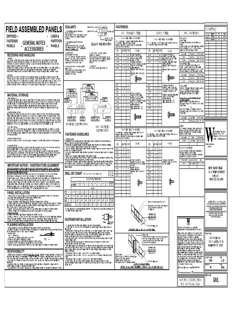 1319 South Capital - IfC Shop Drawings | PDF