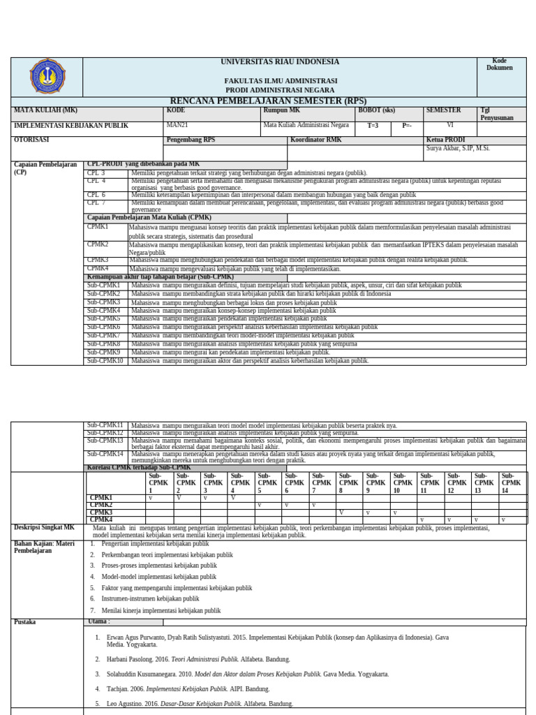 Implementasi Kebijakan Publik | PDF | Bisnis | Seni