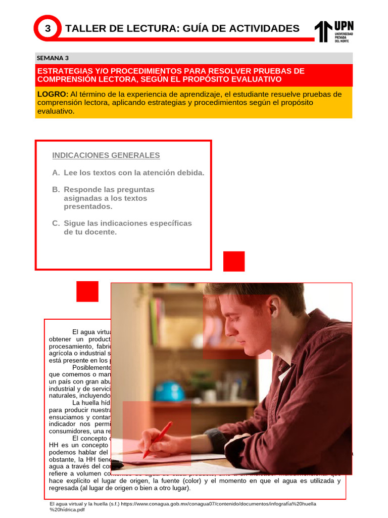 Taller de Lectura: Comprensión Hídrica | PDF | Agua | Comprensión lectora
