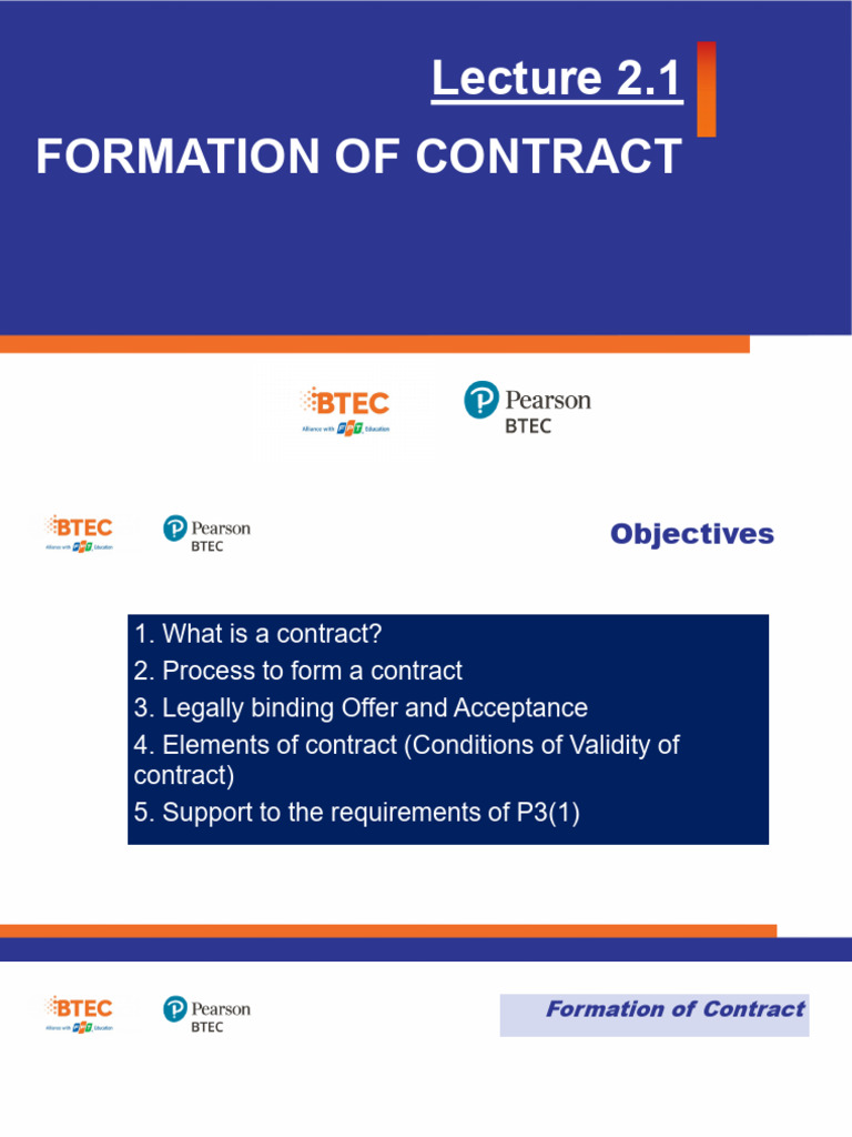Understanding Contract Formation Basics | PDF | Offer And Acceptance ...