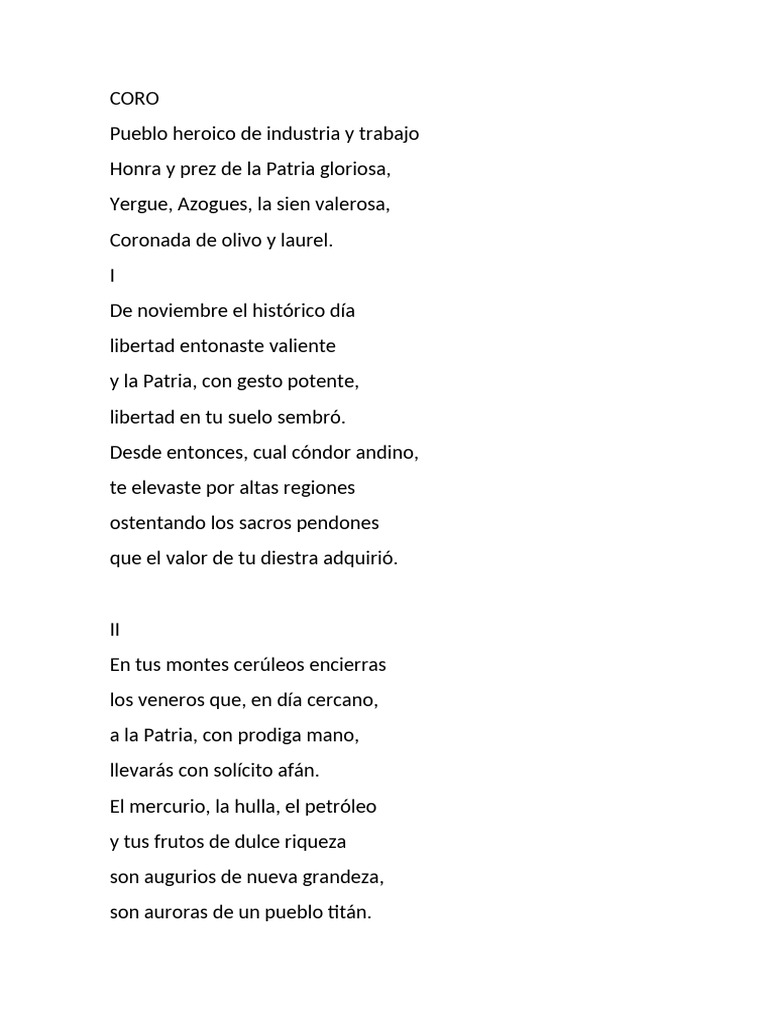 Himno Azogues | PDF | Historia