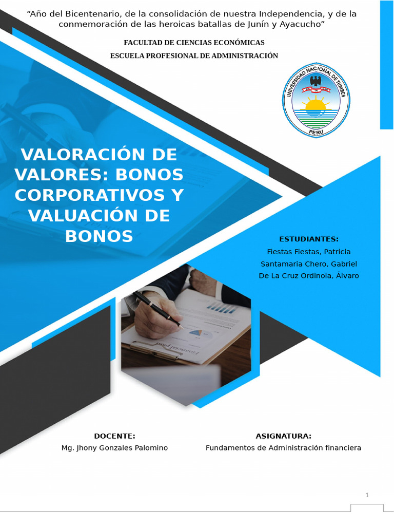 Fundamentos Valuacion de Bonos | PDF | Bonos corporativos | Interés